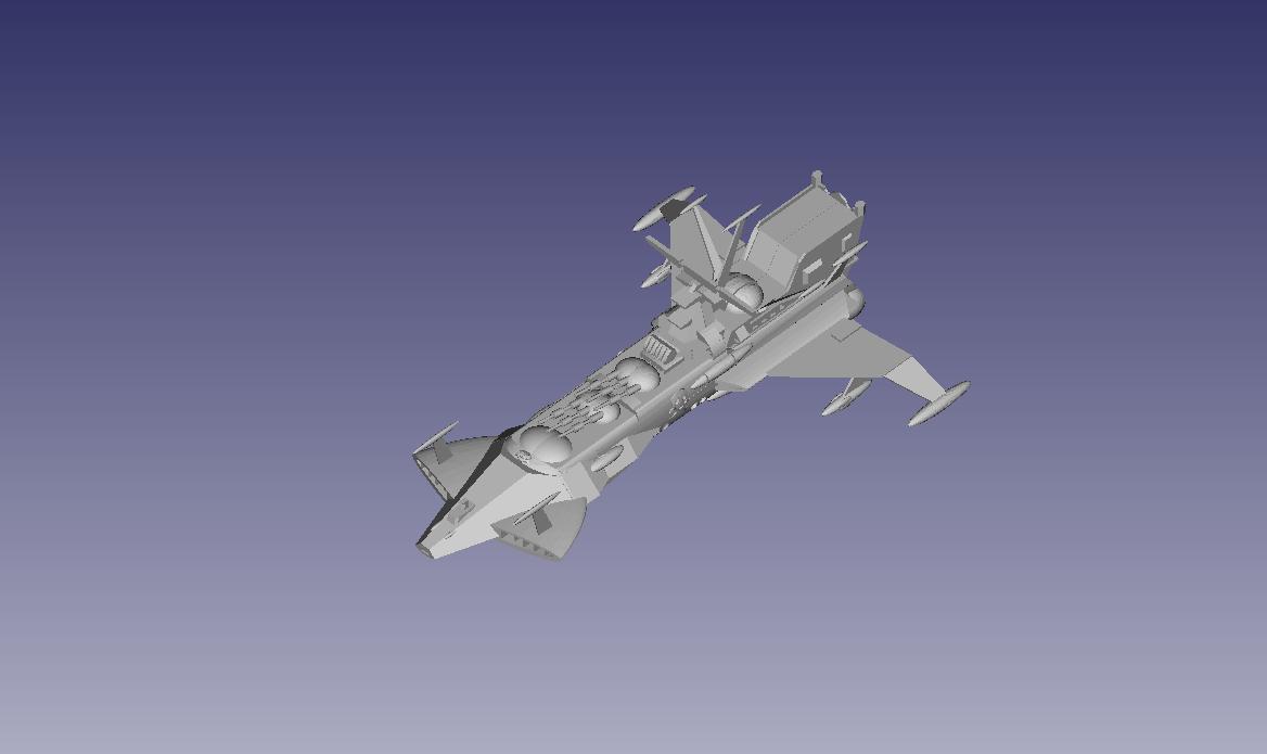 STL file atlantis arcadia albator 💬 ・3D printing design to download・Cults