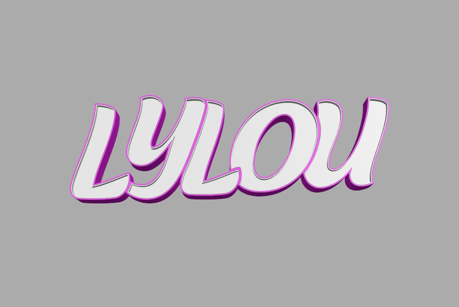 Fichier STL Lylou prénom lumineux 📦 ・Objet pour impression 3D à ...