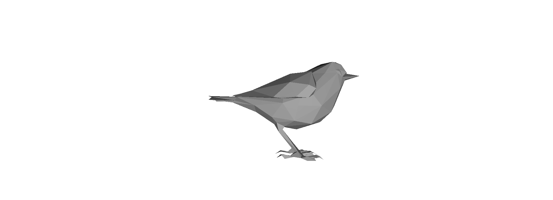 STL file Low Poly Bird 🐦 ・Model to download and 3D print・Cults