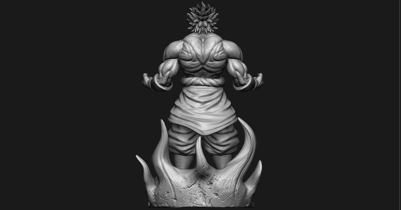👽 Broly - Dragonball FighterZ・Free STL File for ・Cults