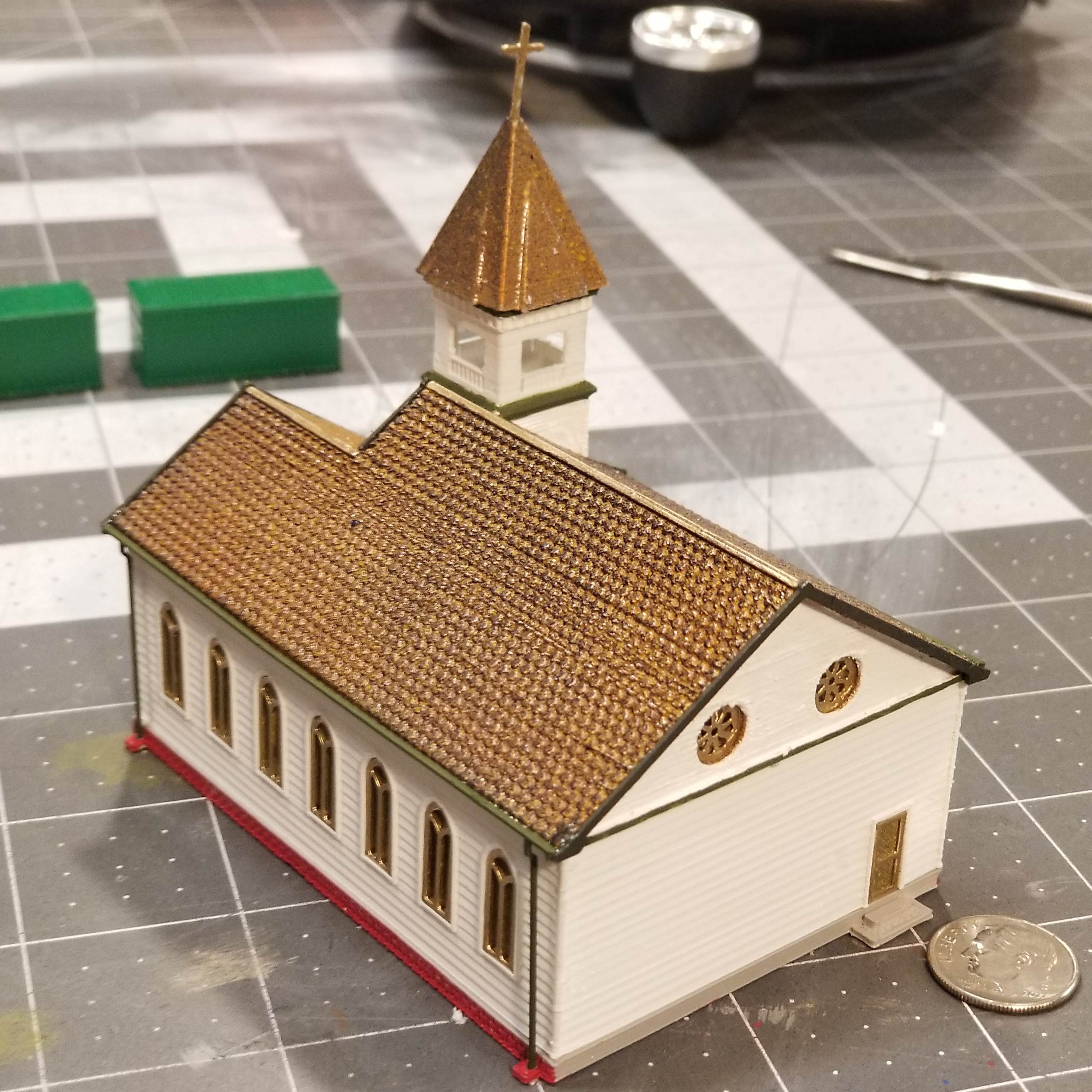 3D printing HO Scale Church・Cults