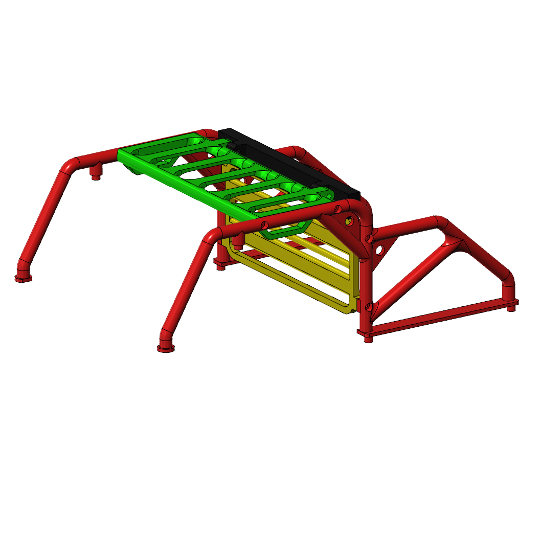 👽 Rubicon hard body Roll Bar RC crawler 1/10 ・ STL File for ・Cults