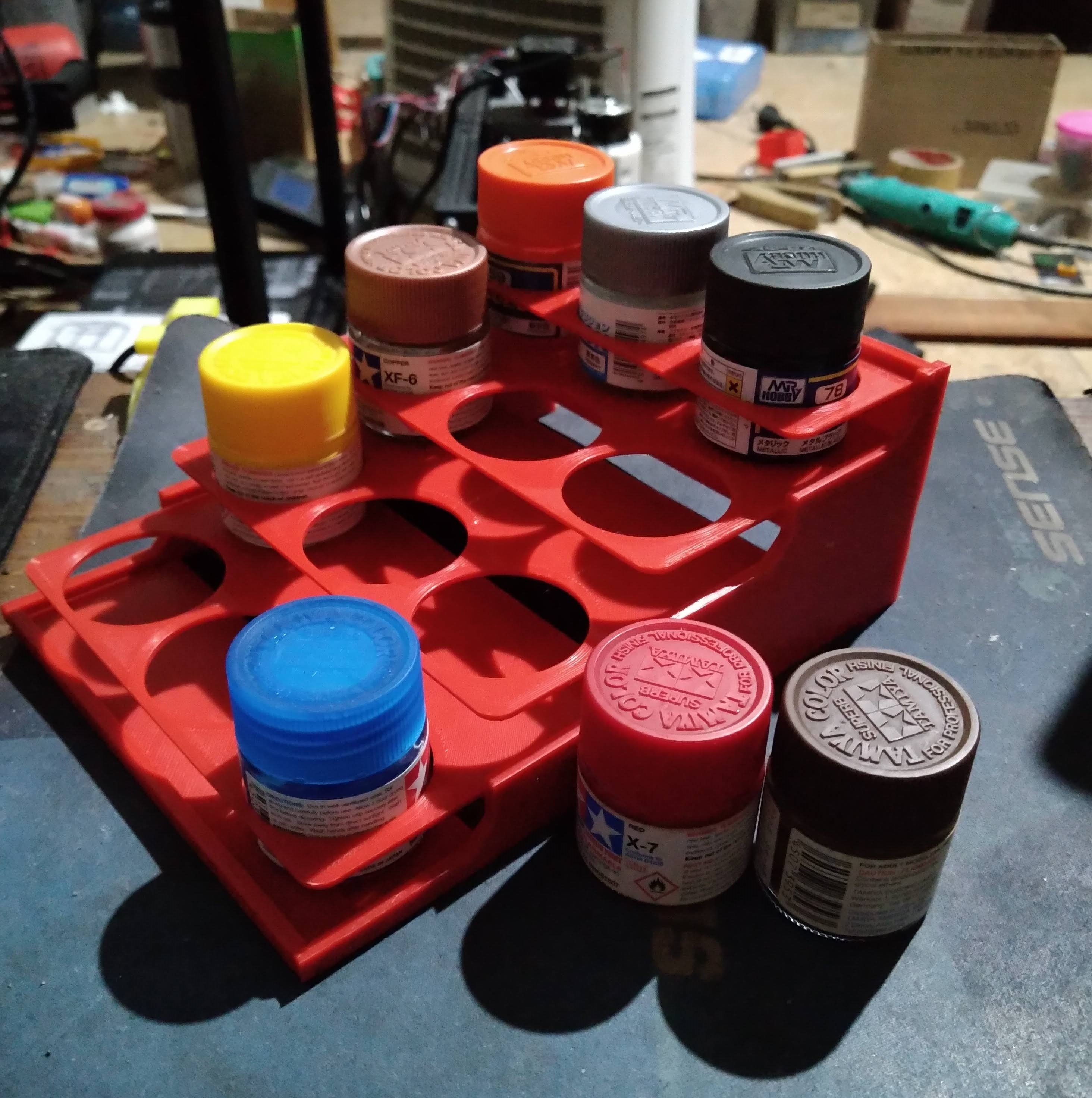 STL file paint bottle holder 🎨 ・Model to download and 3D print・Cults