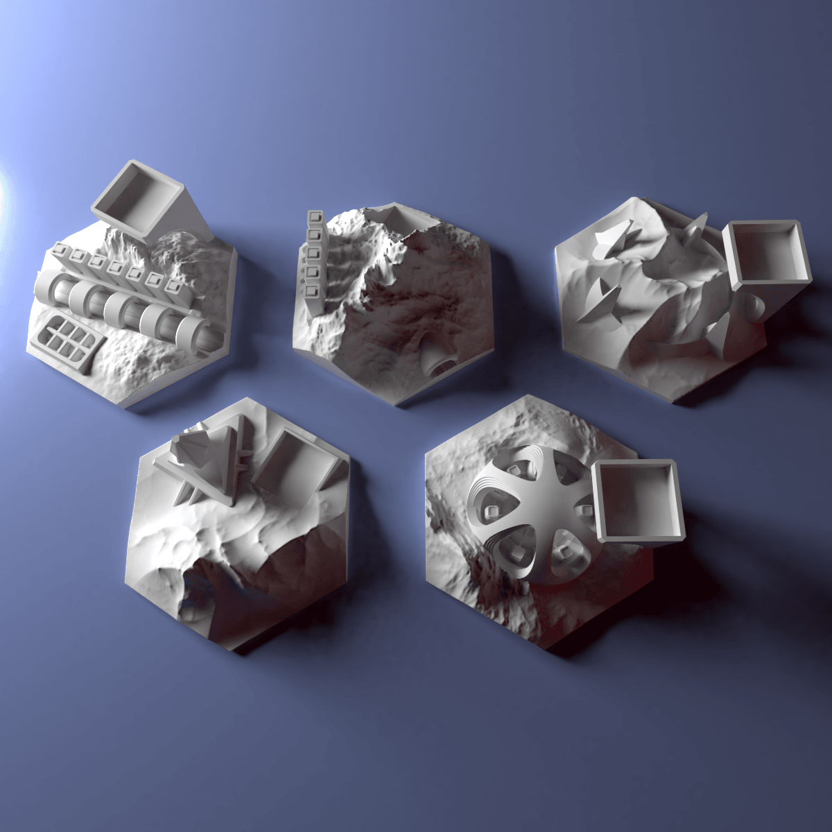 3D file Custom city tile set for Terraforming Mars - Cities 6-10 🏙️ ・3D ...