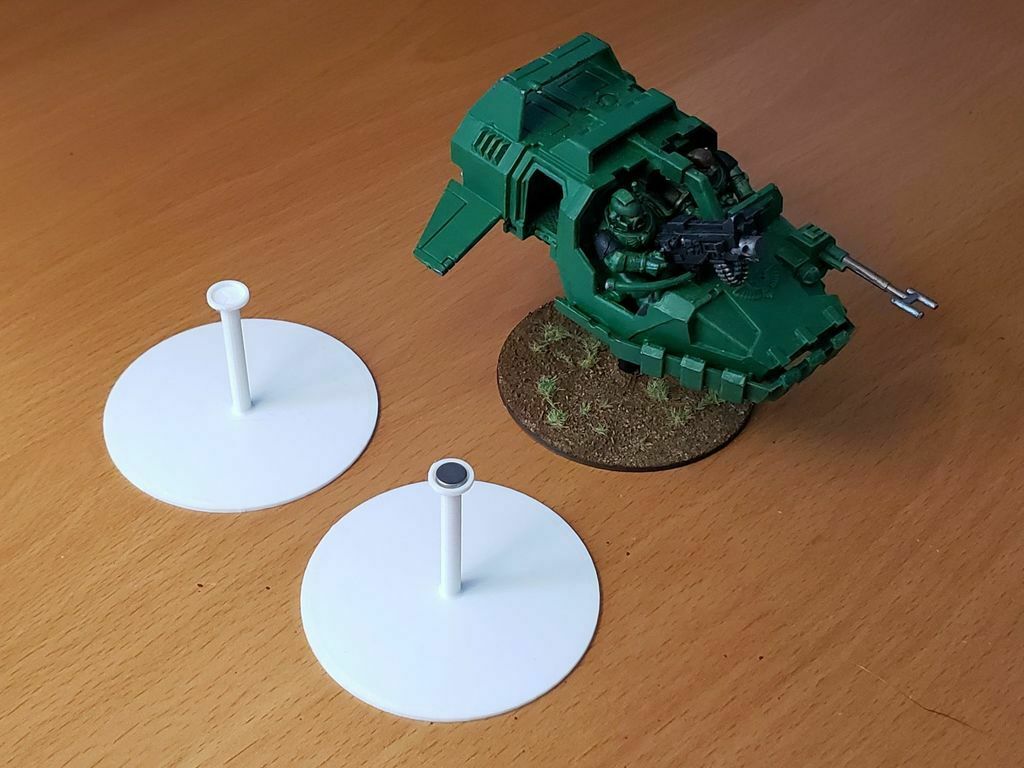 ⚔ Warhammer 40k magnetic flying bases・Free STL File for ・Cults