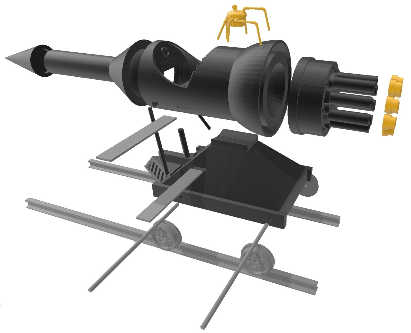 🚀 Professor Fate's Rocket Car (The Great Race)・ STL File for 3D ...