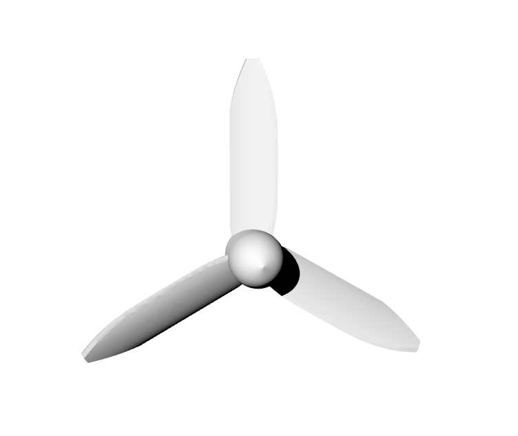 🚁 helice 3 pales - propeller 3 blades・ STL File for ・Cults