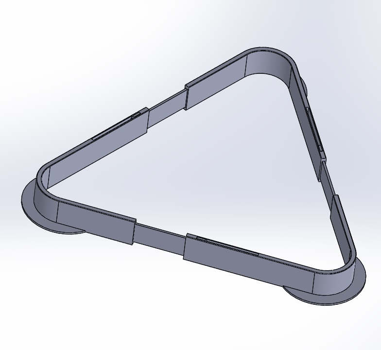 🔺 Innovation 3 player telescopic billiard triangle・ STL File for ・Cults