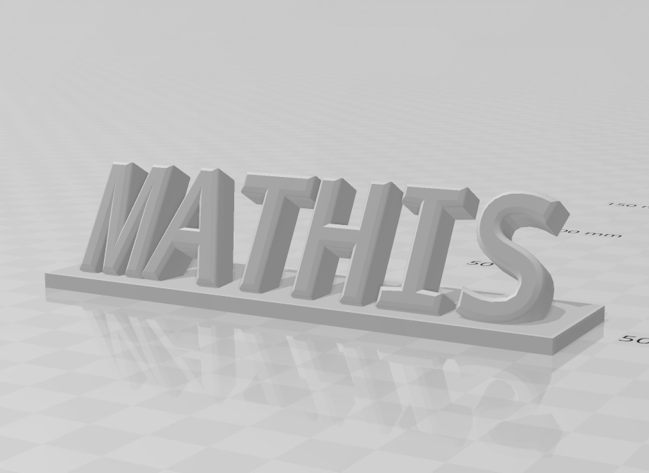 🏠 3D Nome próprio MATHIS・Arquivo STL para ・Cults
