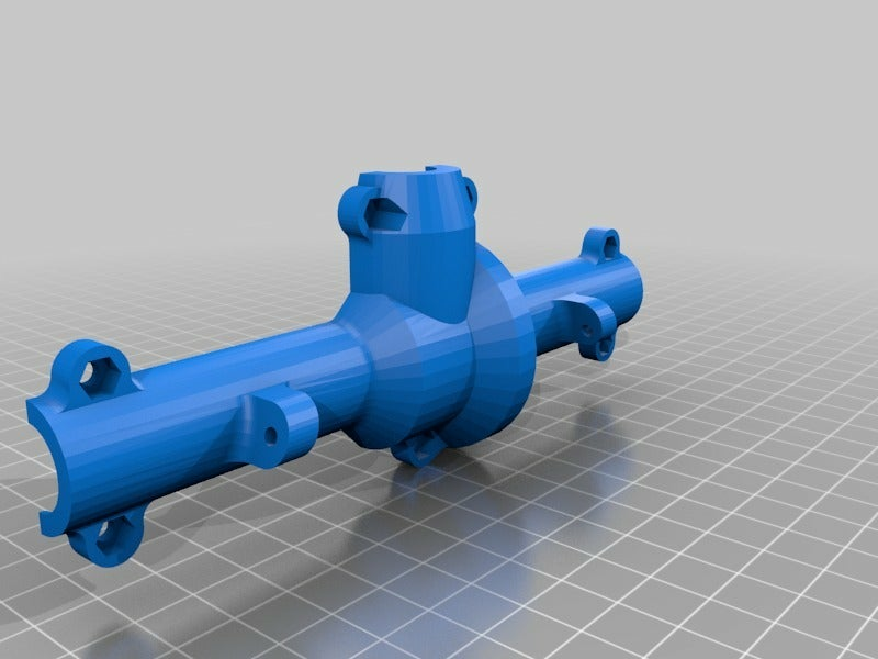 STL file 3D printed RC truck V3: Single rear axle(Single wheels setup ...