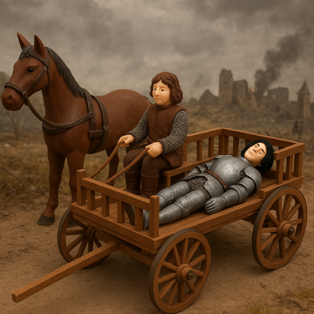⚱️ 1/12th scale medieval funerary carriage kit・Free 3D File for ・Cults