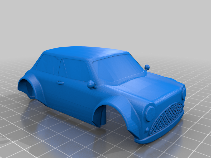 🚗 Austin Rover Mini Slot car 1/32・Free STL File for ・Cults