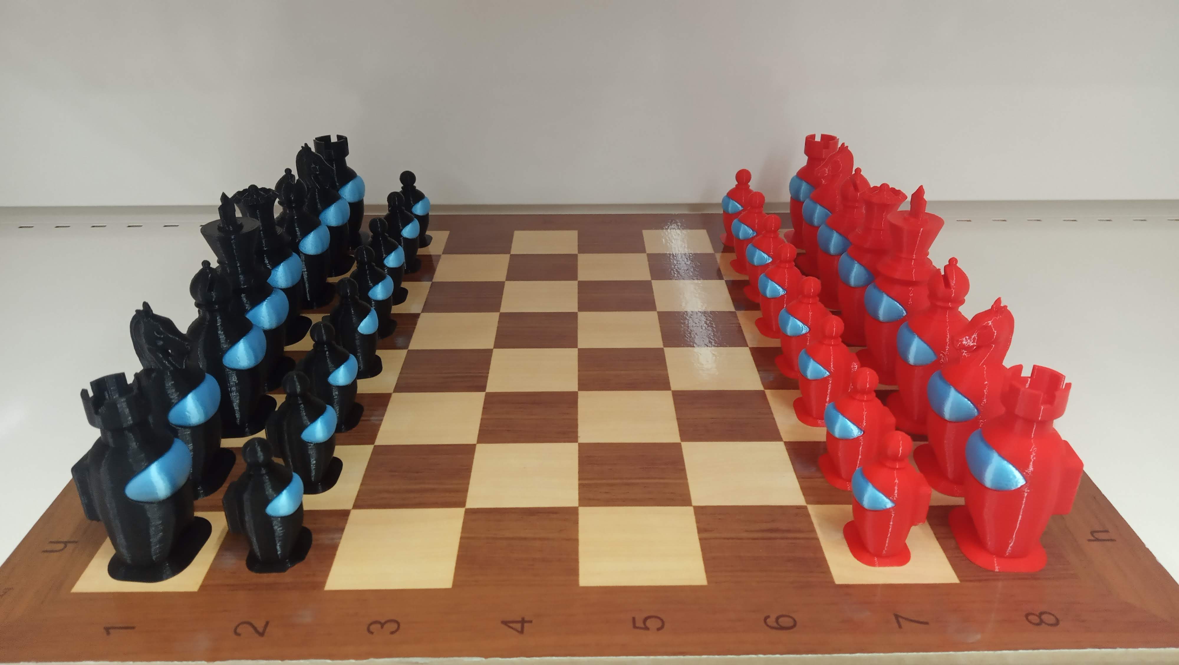 3D file Among US Chess AmongUS Chess ♟️ ・3D printing template to ...