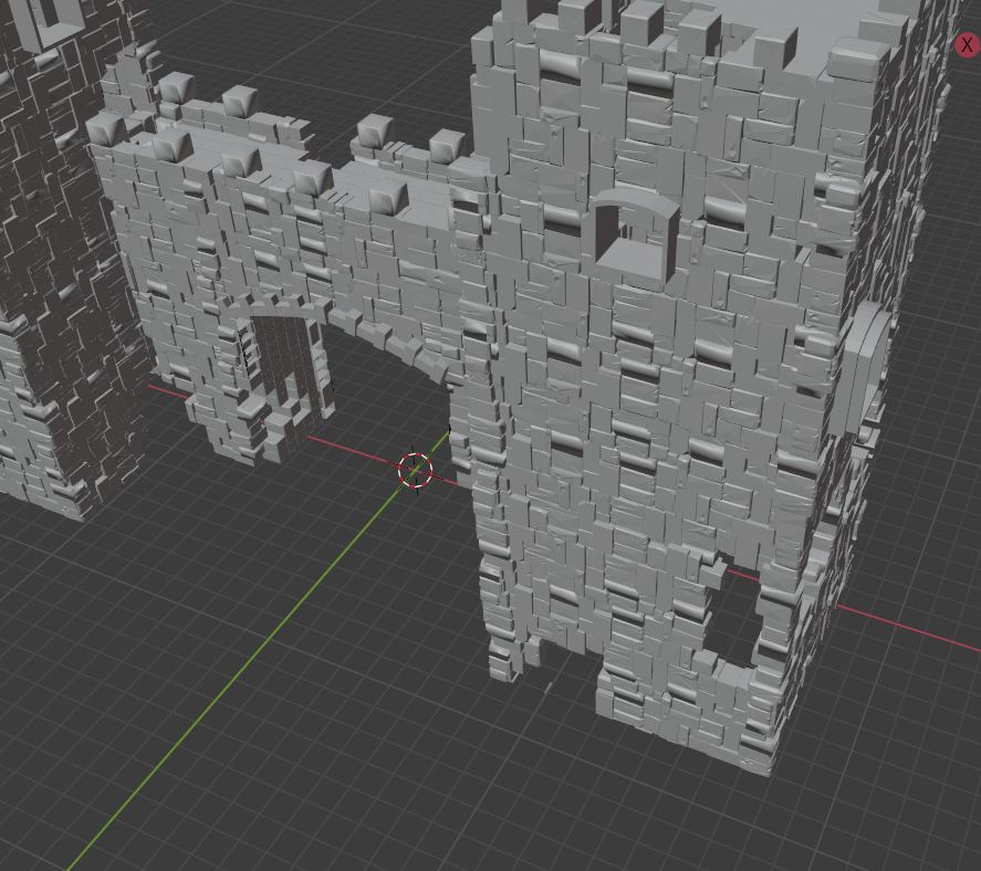 🏰 Broken Castle Gate・Free STL File for ・Cults