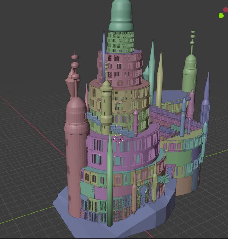 🏰 Fantasy Castle・Free STL File for ・Cults
