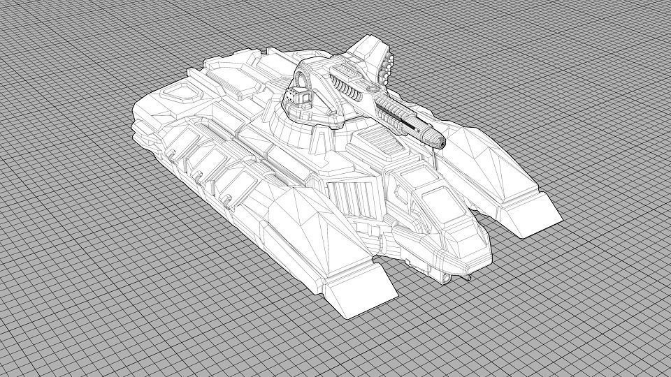 STL file White Rider Conquest Tank Config C 🪖・3D printer design to ...