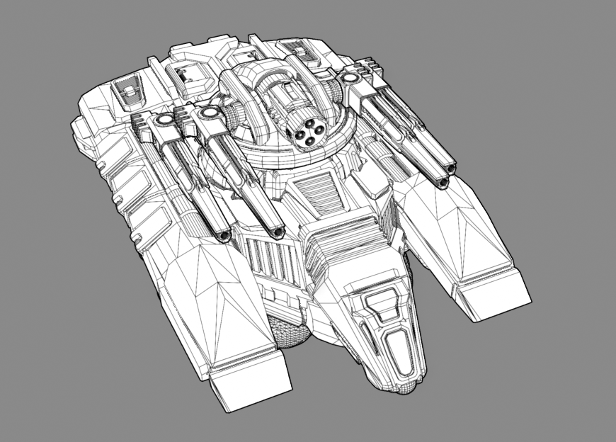 🪖 White Rider Conquest Tank SDS-H1D・ STL File for 3D printing・Cults