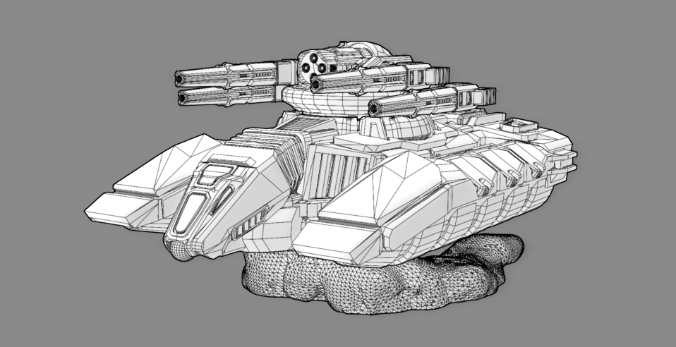 🪖 White Rider Conquest Tank SDS-H1D・ STL File for 3D printing・Cults