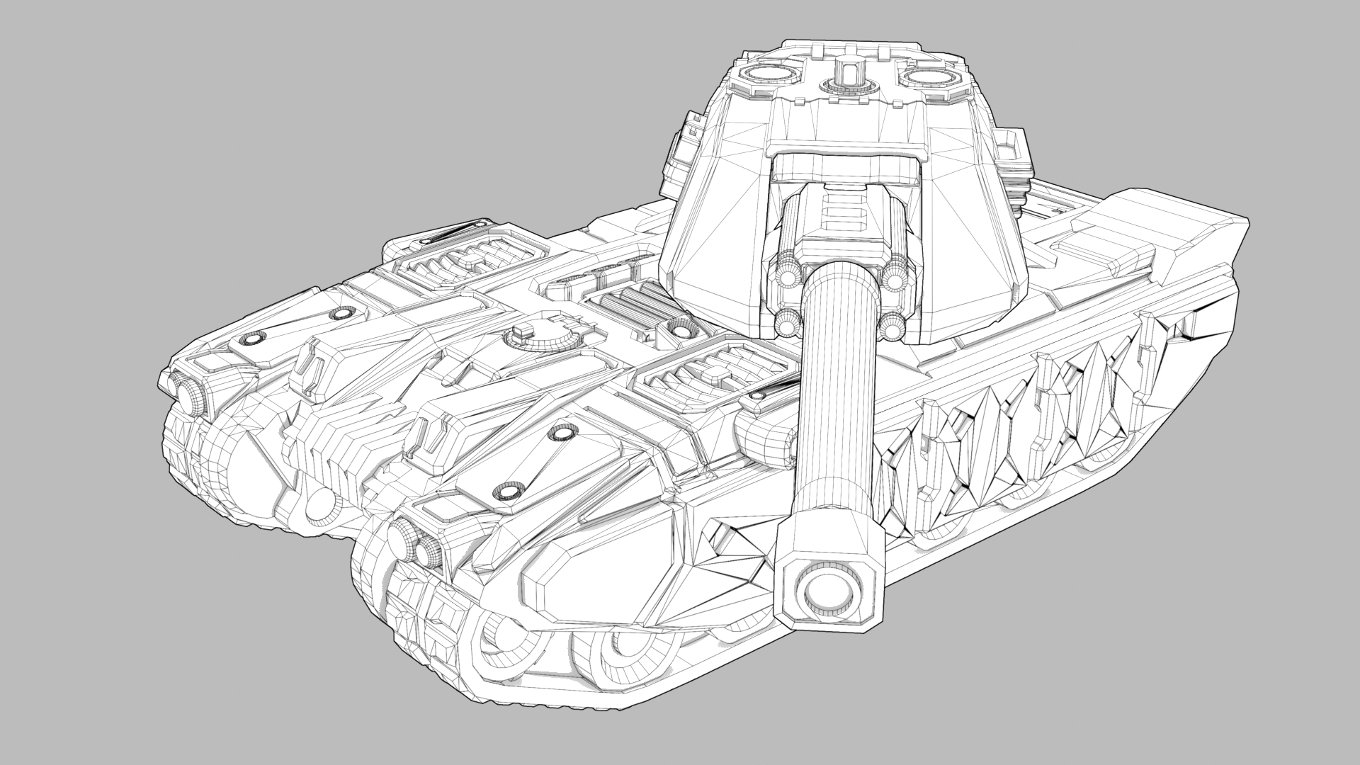 STL file Mud Wolf - Heavy Tank 🐺 ・3D print design to download・Cults
