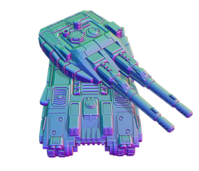 STL file Mud Wolf - Heavy Tank 🐺 ・3D print design to download・Cults