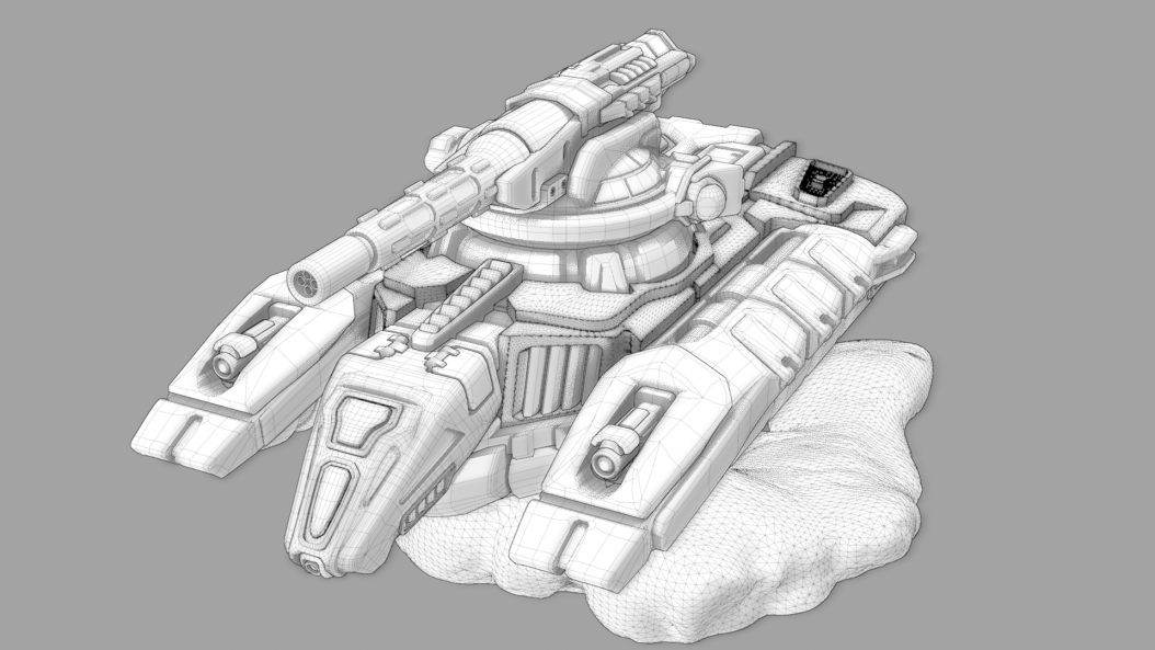 STL file White Rider Conquest Tank Config D 🪖 ・3D printing idea to ...