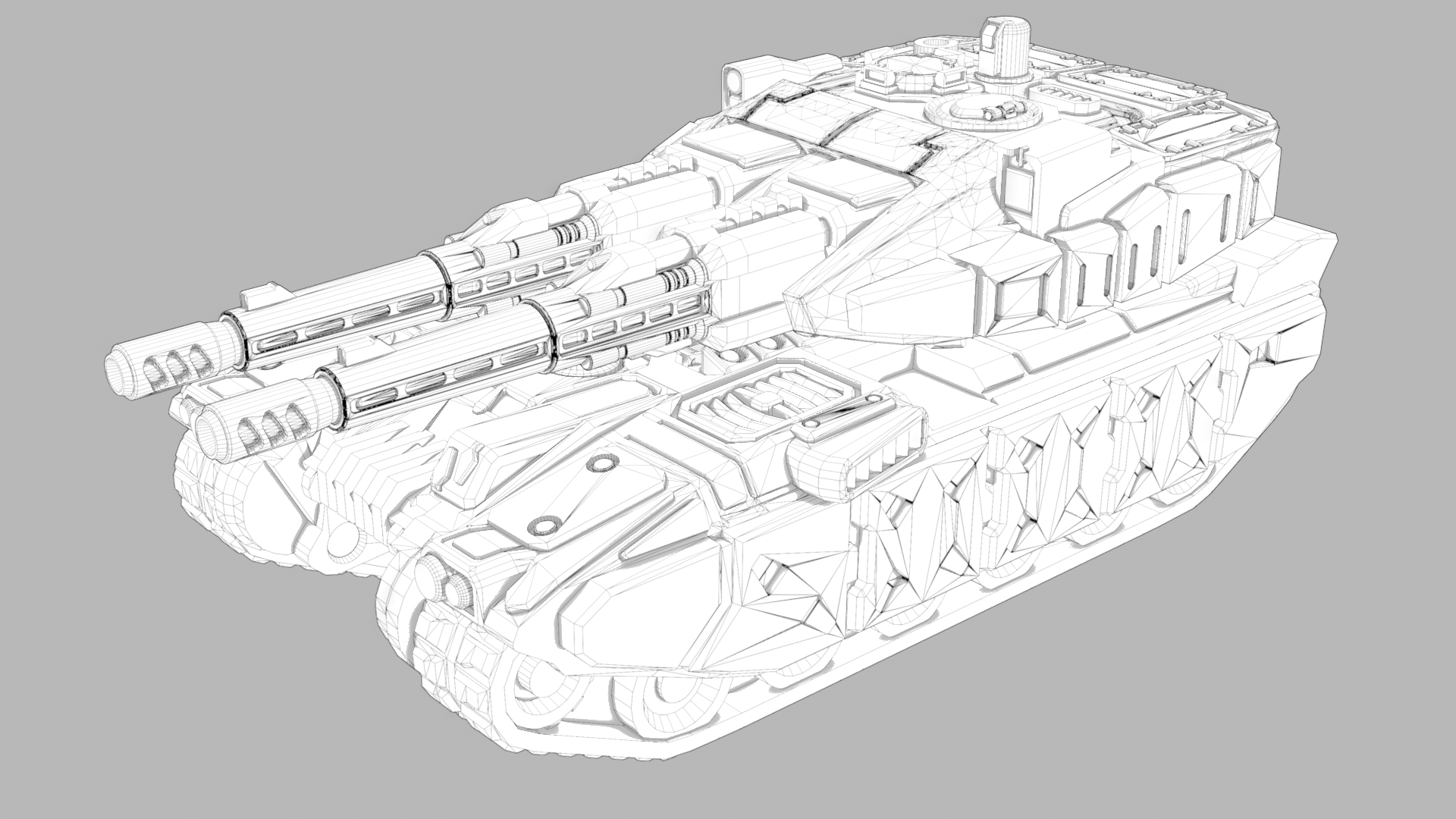 STL file Mud Wolf - Heavy Tank 🐺 ・3D print design to download・Cults