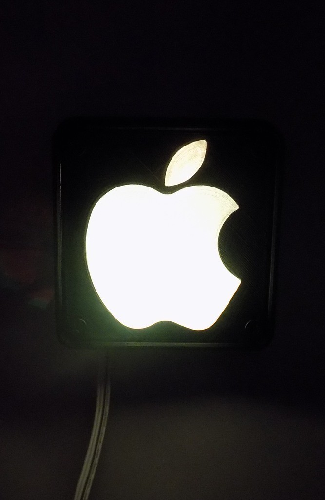 Free STL file Apple Logo LED Nightlight/Lamp 🍎 ・3D printer model to ...