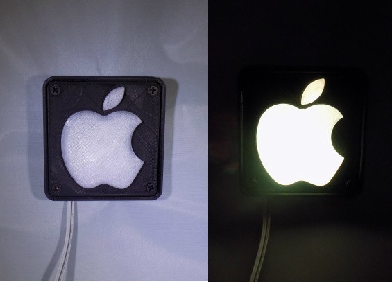 Free STL file Apple Logo LED Nightlight/Lamp 🍎 ・3D printer model to ...