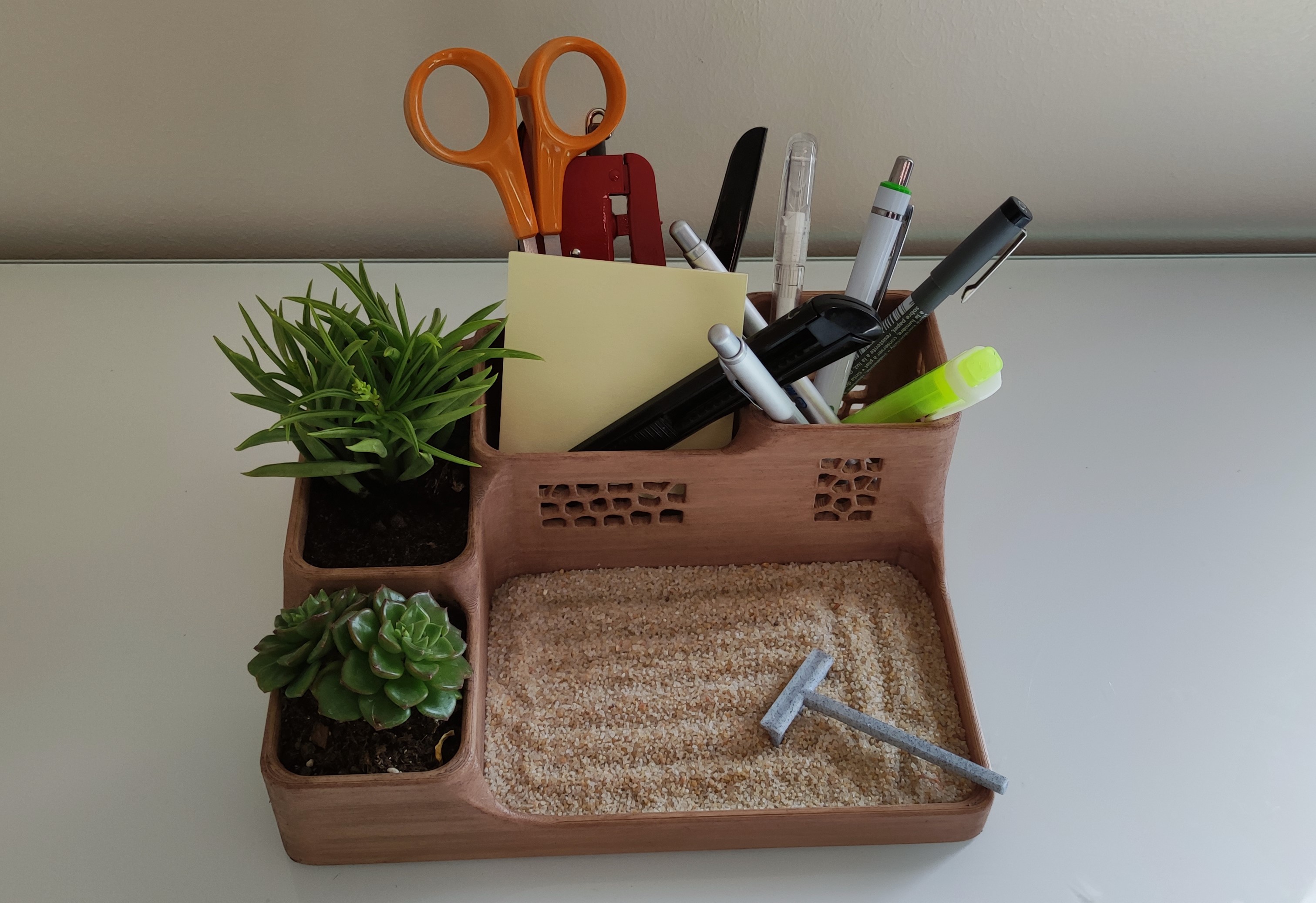 STL file Desk Zen Garden / Jardin Zen de bureau 🏢 ・3D print design to ...