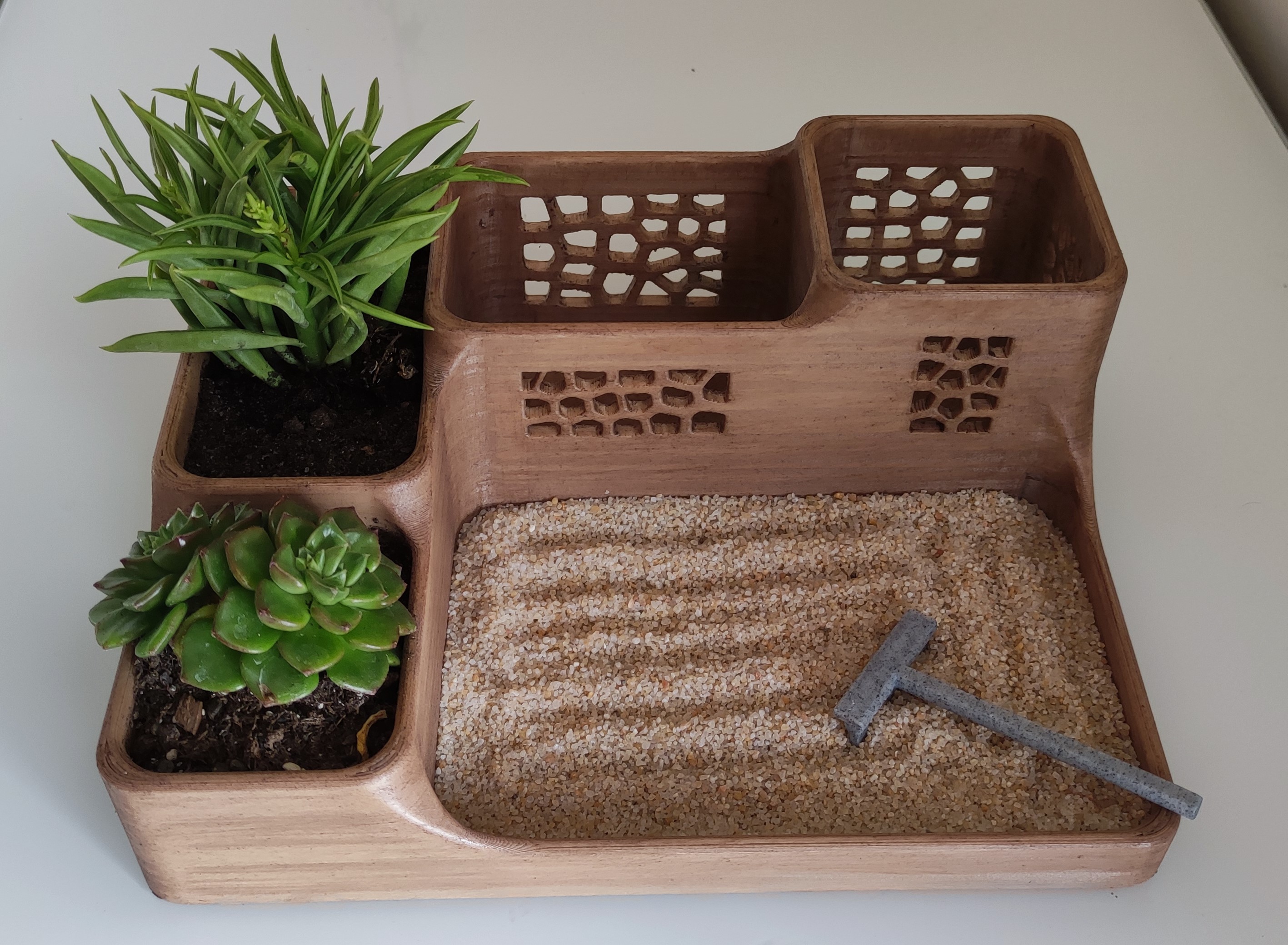 STL file Desk Zen Garden / Jardin Zen de bureau 🏢 ・3D print design to ...