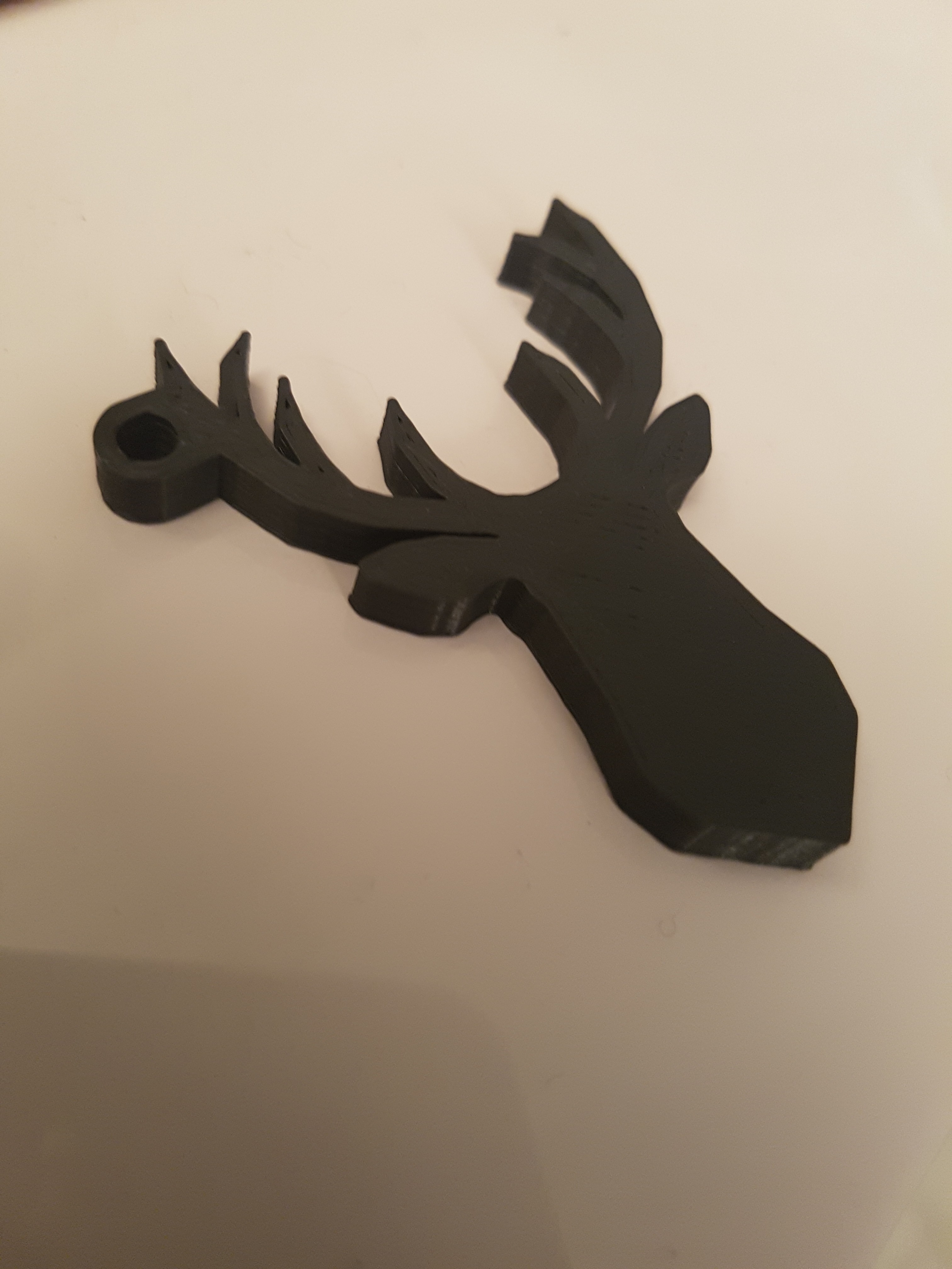 Free STL file Deer head key ring 🦌 ・3D printer model to download・Cults