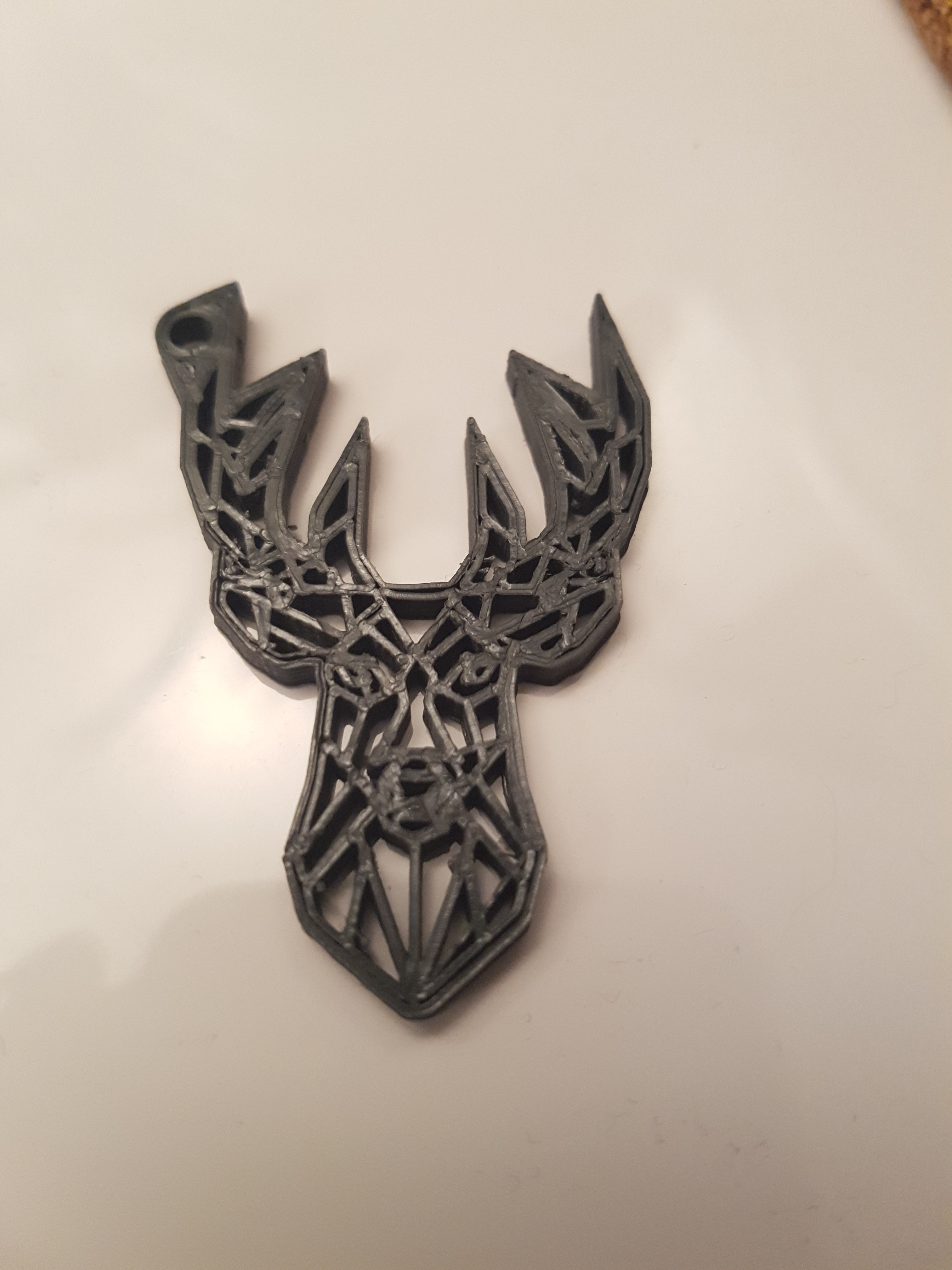 Free STL file Original deer head key ring 🦌 ・3D printer design to ...