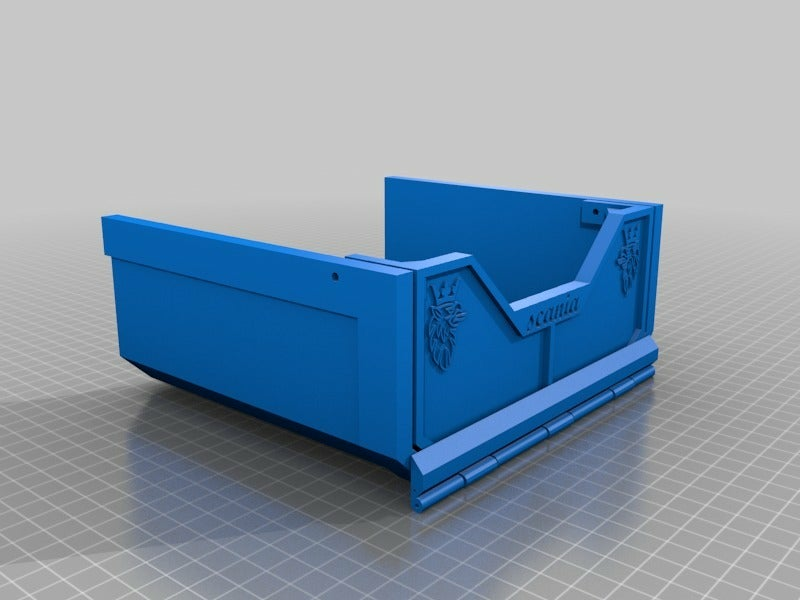 STL file Norwegian style dump case hige tailgate fits tamiya 1/14 ...