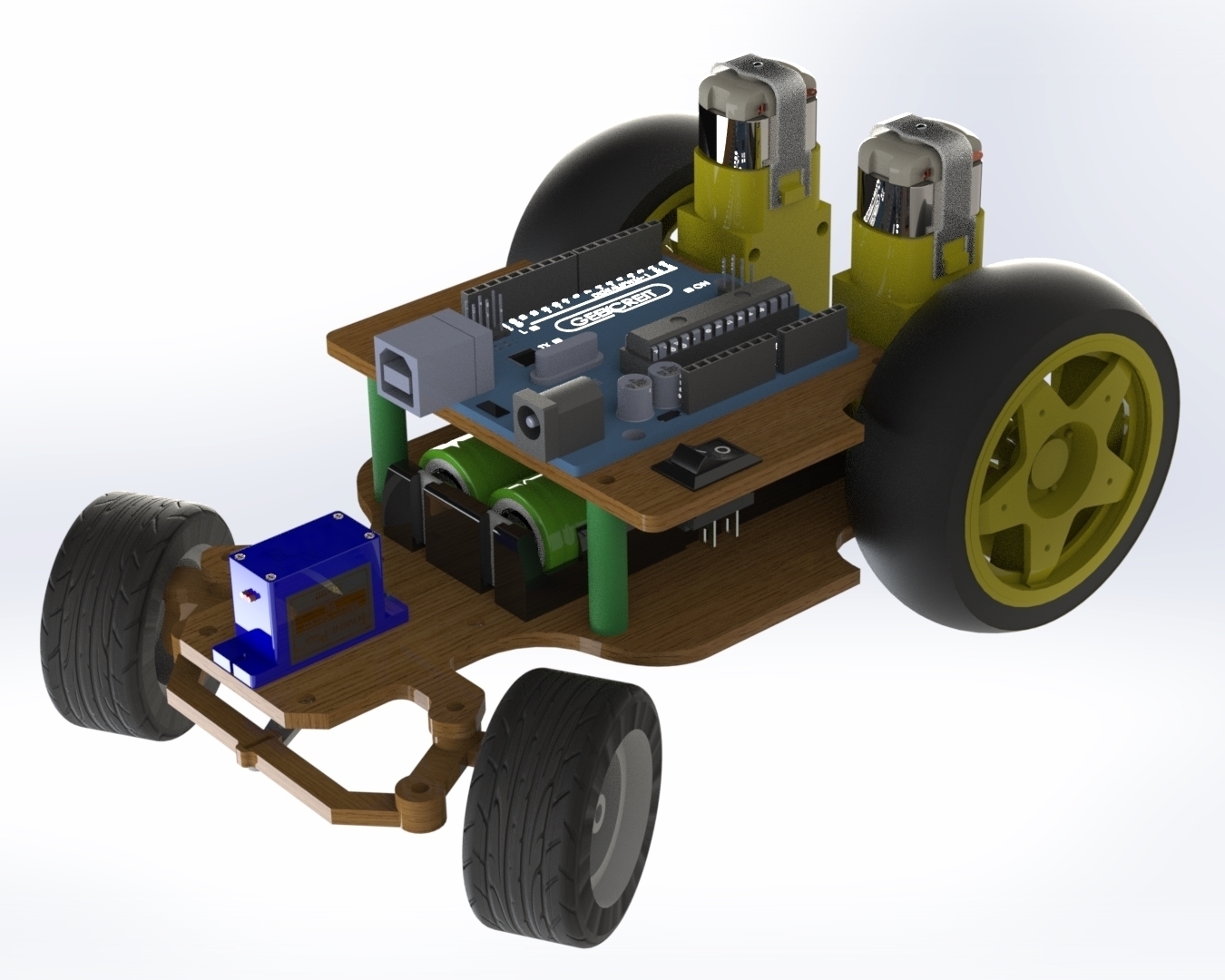 🚗 Carro Controlado con arduino・Archivo STL para ・Cults
