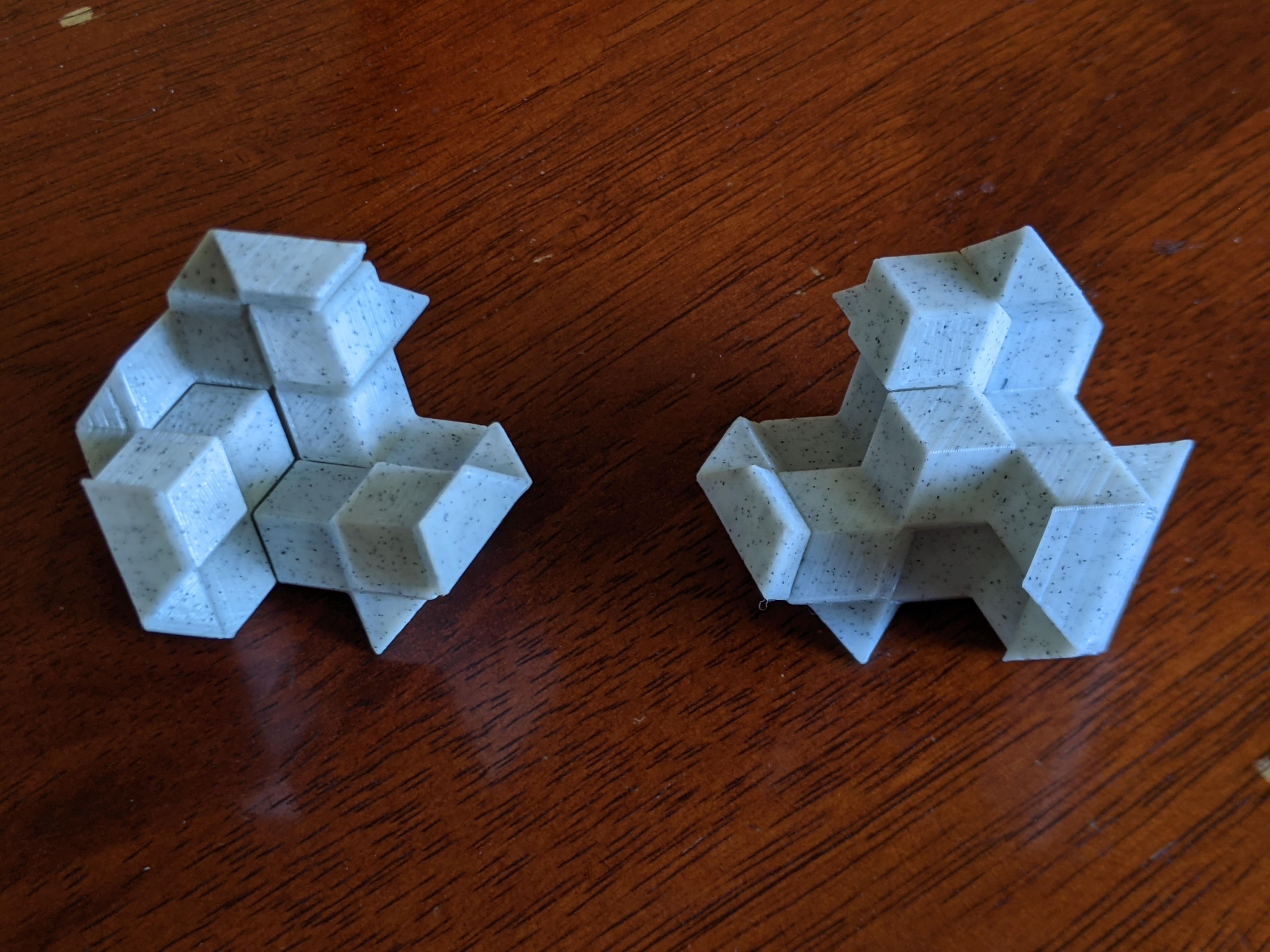 STL file 8 Piece 3X3 - RHOMBIC DODECAHEDRON PUZZLE 🧩 (3MF)・3D printable ...