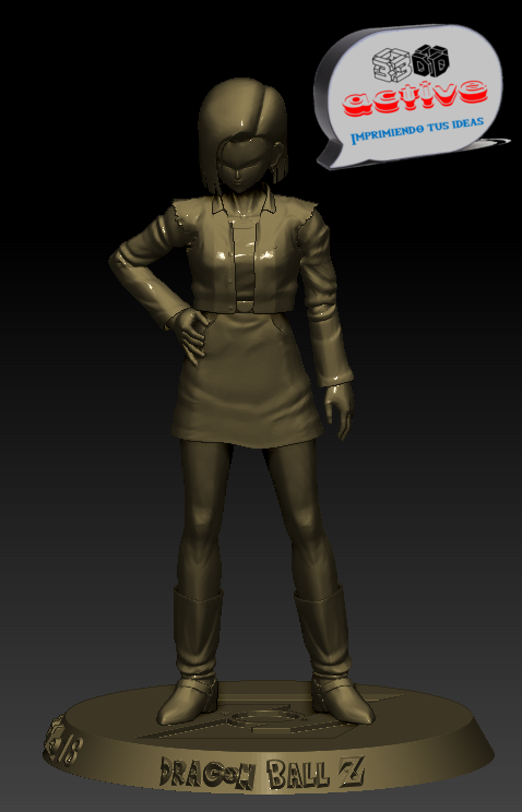 STL file Dragon Ball Z - Android No. 18 🐉 ・3D printable model to ...