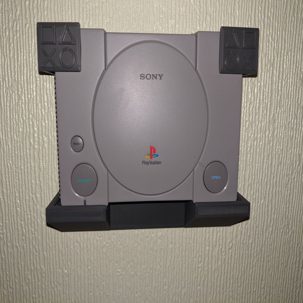 🎮 PS1 Classic Wall Mount・Free 3D File for ・Cults