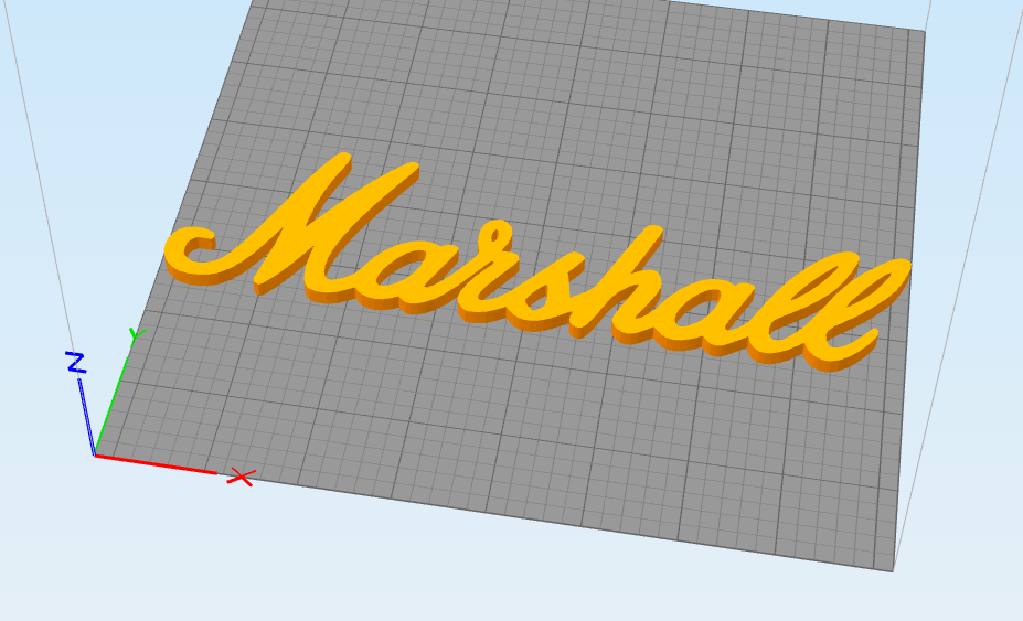👽 Marshall logo・ STL File for ・Cults