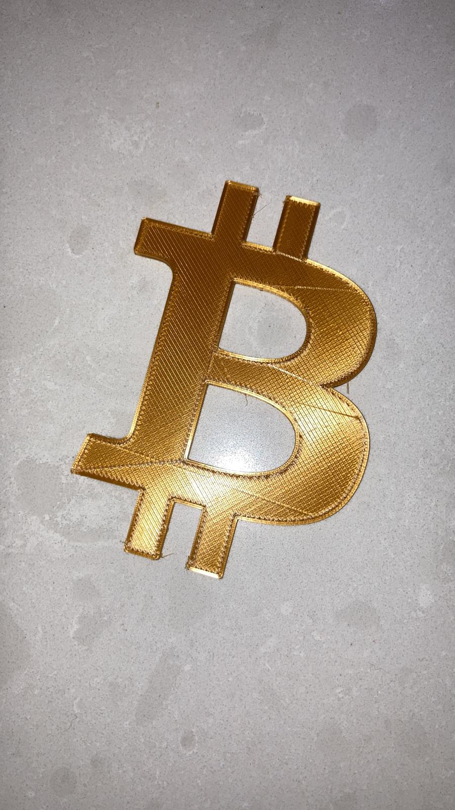 Free STL file Bitcoin logo 🪙 ・3D printer design to download・Cults