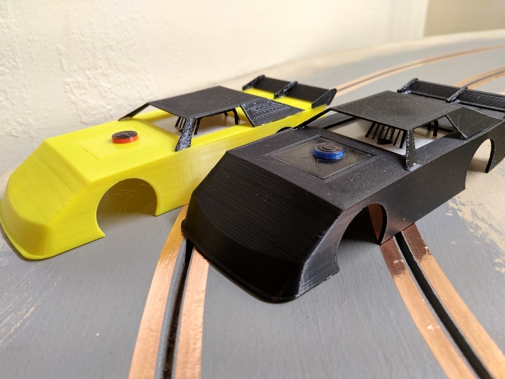 🚗 1/32 Dirt Late Model Slot Car (carroçaria e chassis)・Arquivo STL ...