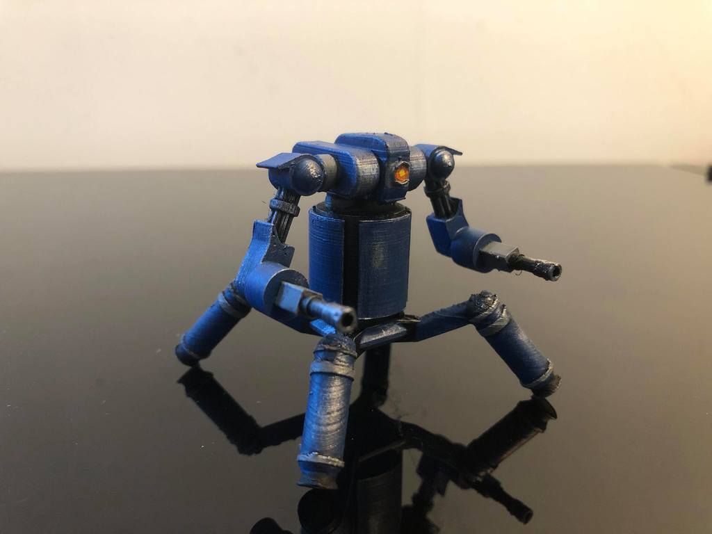 免费 STL 文件 Blue Mecha from Mech Platoon 🔮 ・可下载 3D 打印机设计・Cults