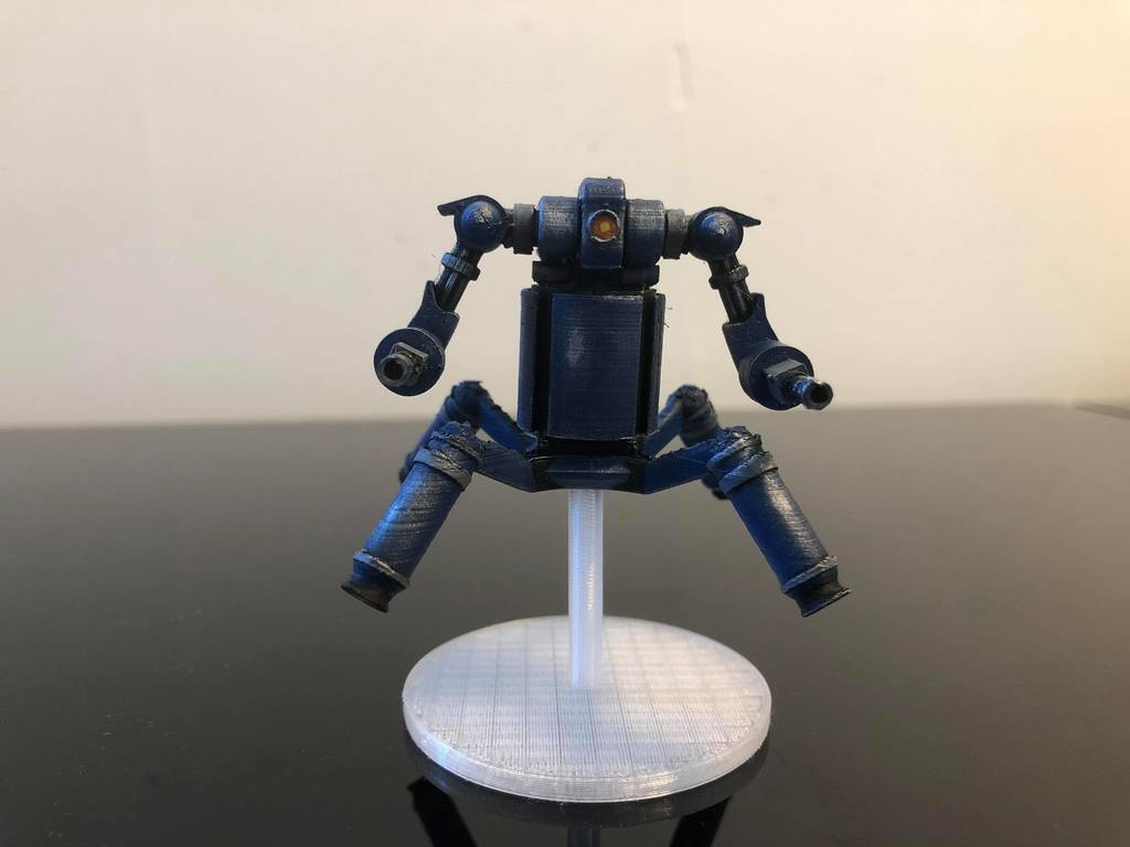 免费 STL 文件 Blue Mecha from Mech Platoon 🔮 ・可下载 3D 打印机设计・Cults