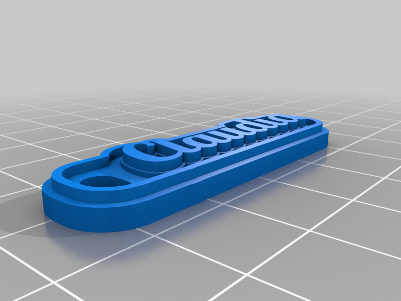 Free 3D file Keychain Claudia 🗝️ ・Model to download and 3D print・Cults