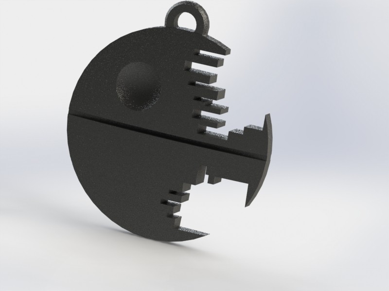 ⭐ Death star keychain・Free STL File for ・Cults