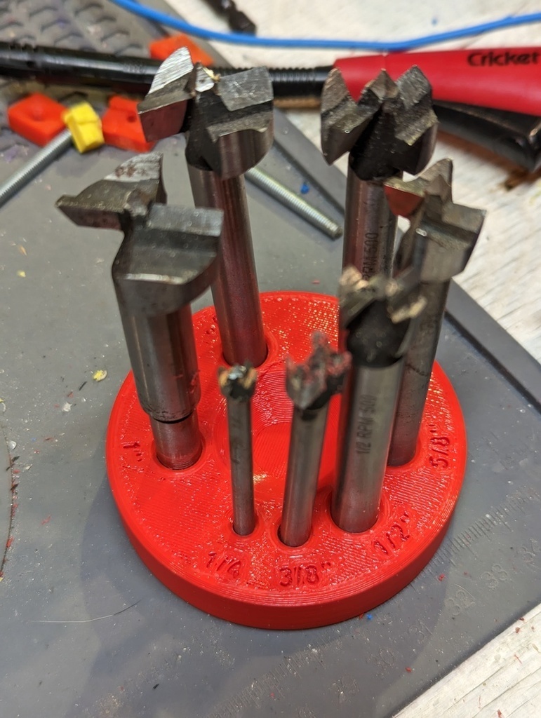 Free 3D file Forstner Bit Holder 🔧 ・3D printer design to download・Cults
