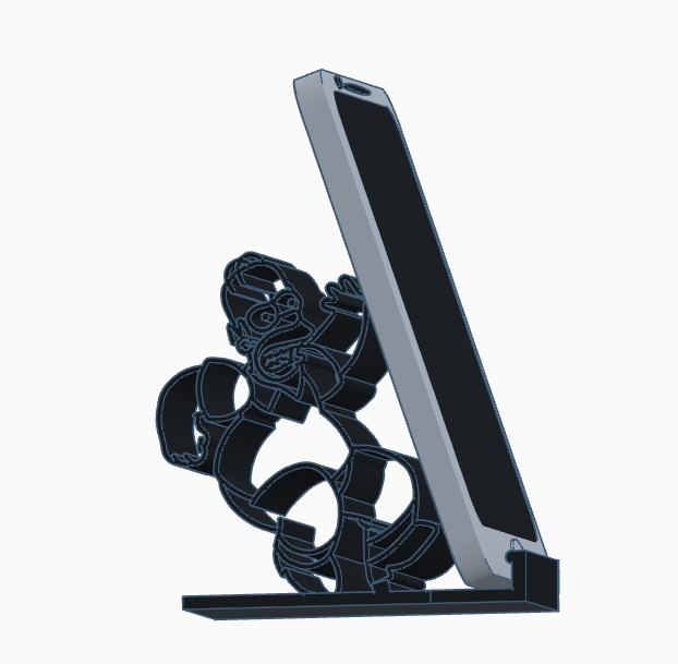 STL file homer simpson phone holder 📞 ・3D printer design to download・Cults