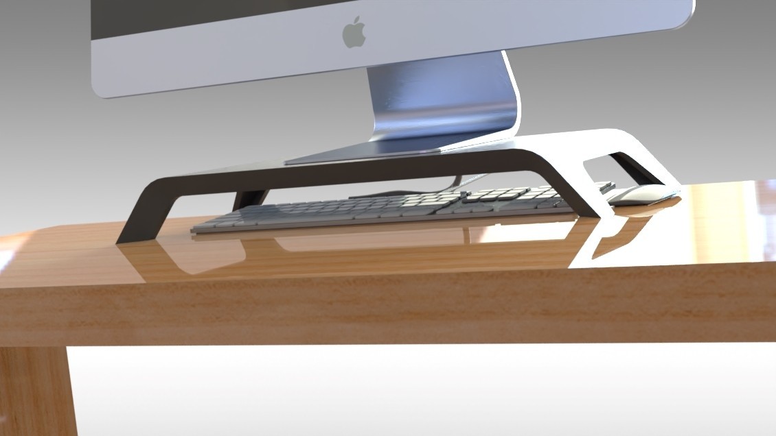 🆕 Monitor Stand LARGE - NEW SIMPLE 2 PIECE DESIGN・ STL File for ・Cults