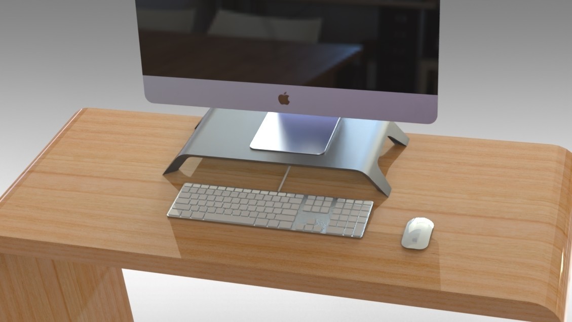 🆕 Monitor Stand LARGE - NEW SIMPLE 2 PIECE DESIGN・ STL File for ・Cults