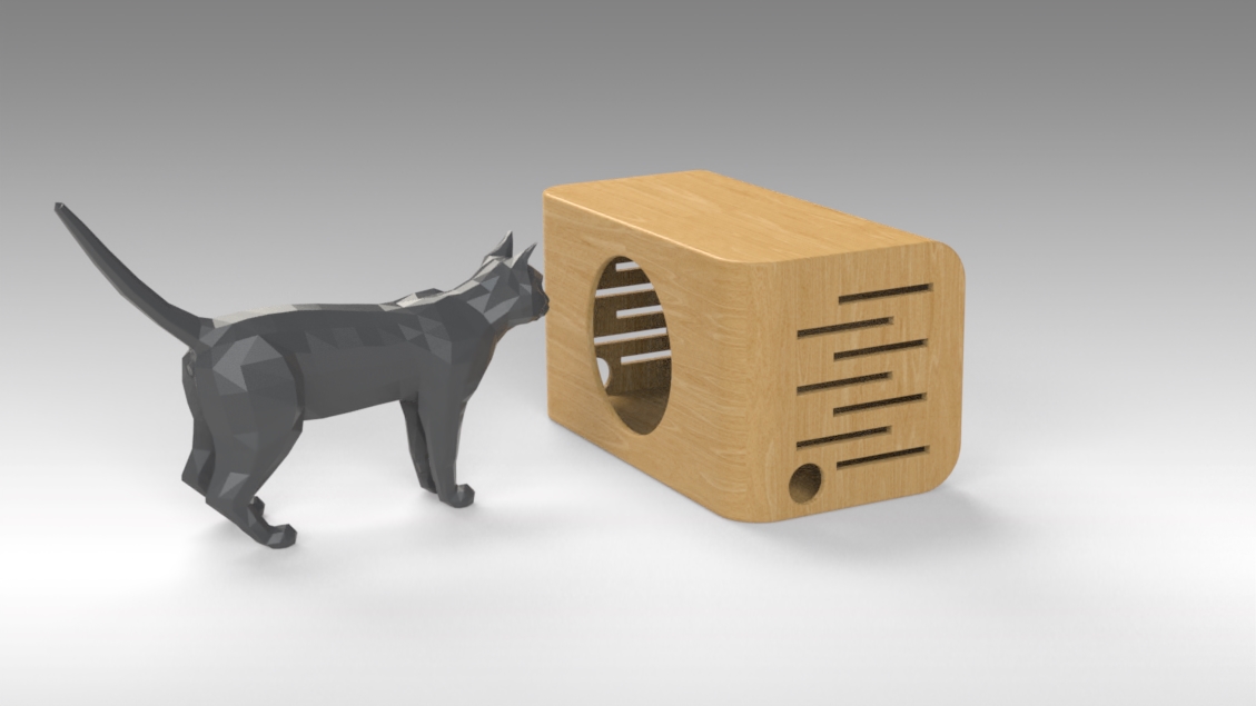 🐱 Cat House Modern - FULL SIZE・ STL File for ・Cults