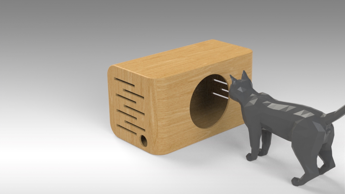 🐱 Cat House Modern - FULL SIZE・ STL File for ・Cults